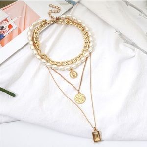 Star Posh | Jewelry | Layered Mother Of Pearl Necklace | Poshmark